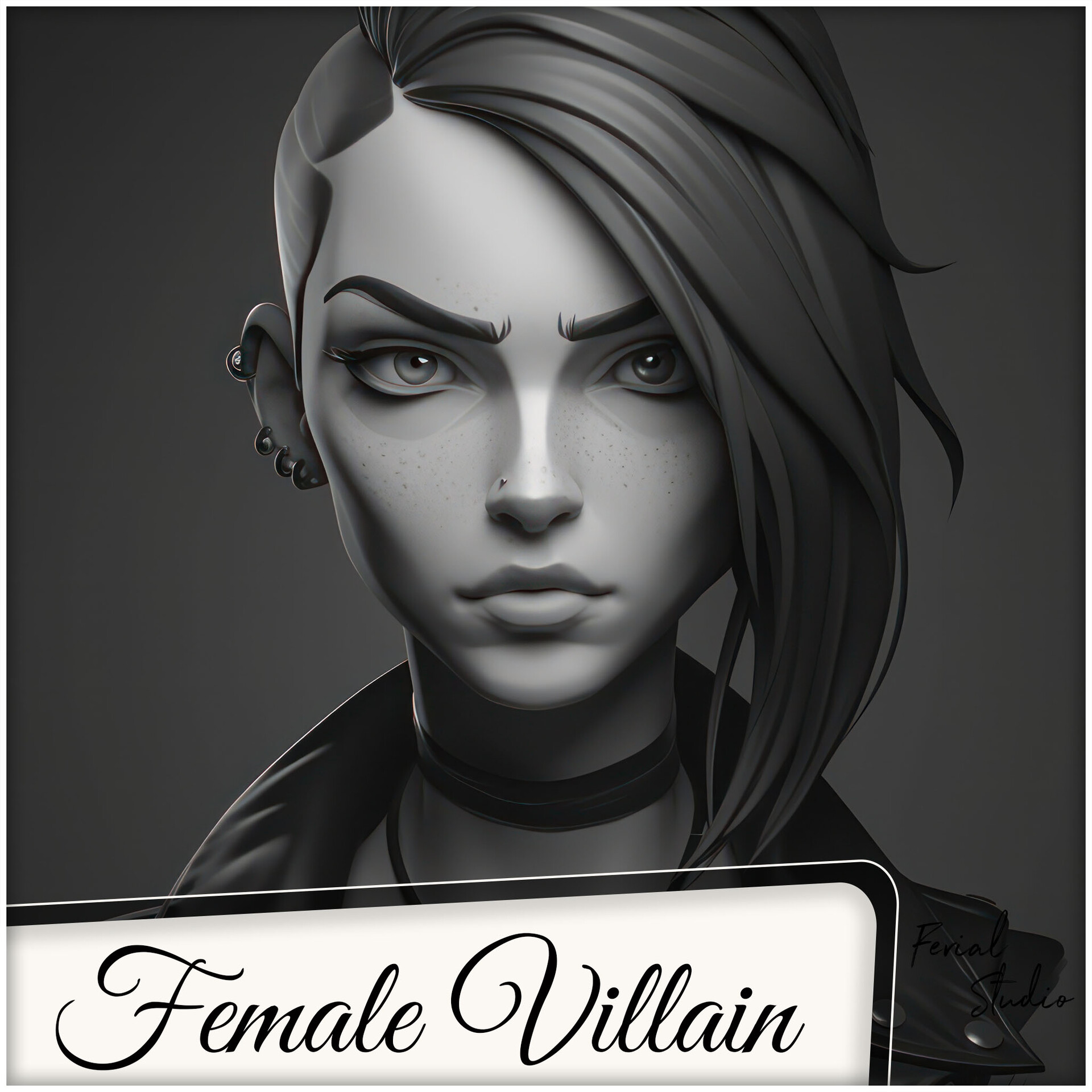 ArtStation - 🔹230 Female Villain - Head Model Reference Image Pack v.50 ...