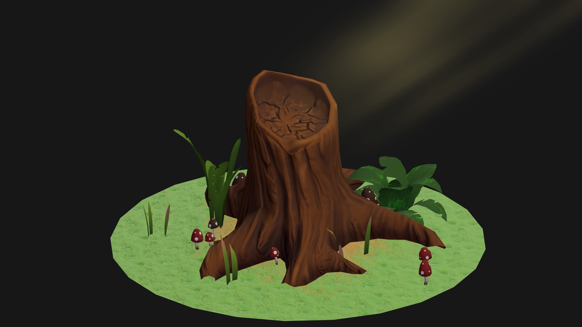 ArtStation - Will o’s Wisp Environment Tree Stump