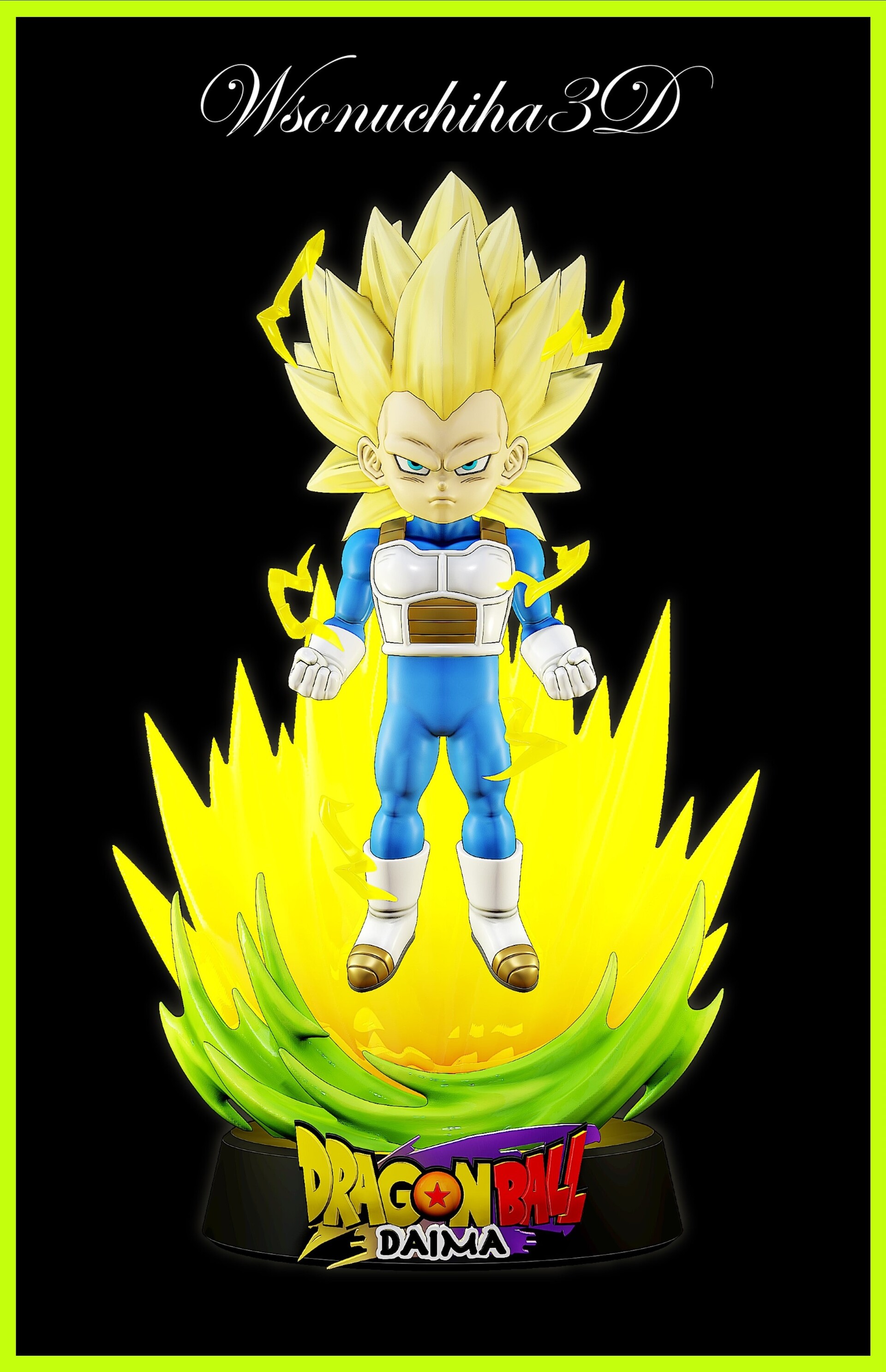 ArtStation - Vegeta Super Saiyan 3 / Dragon Ball Daima