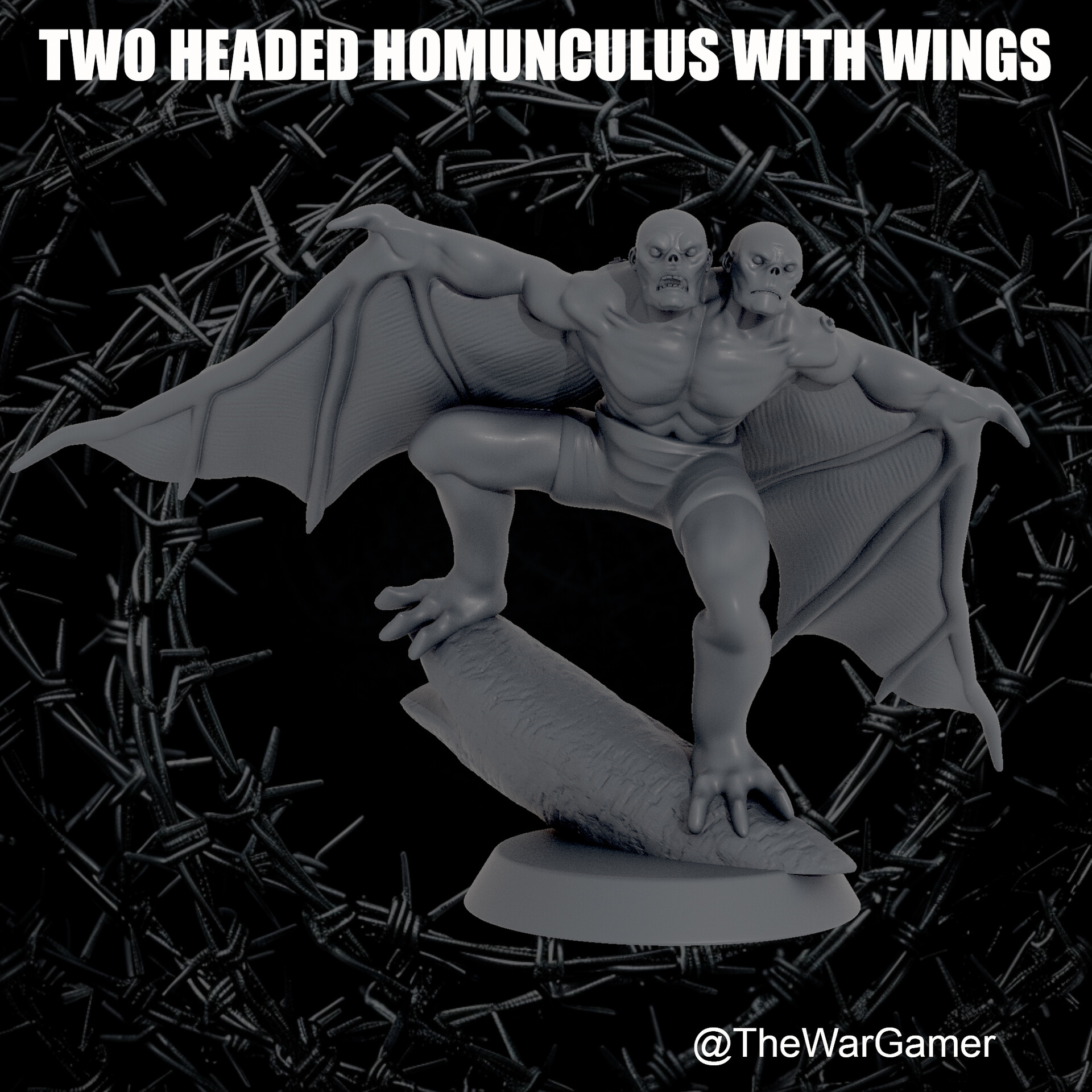 ArtStation - 2 headed Homunculus with wings