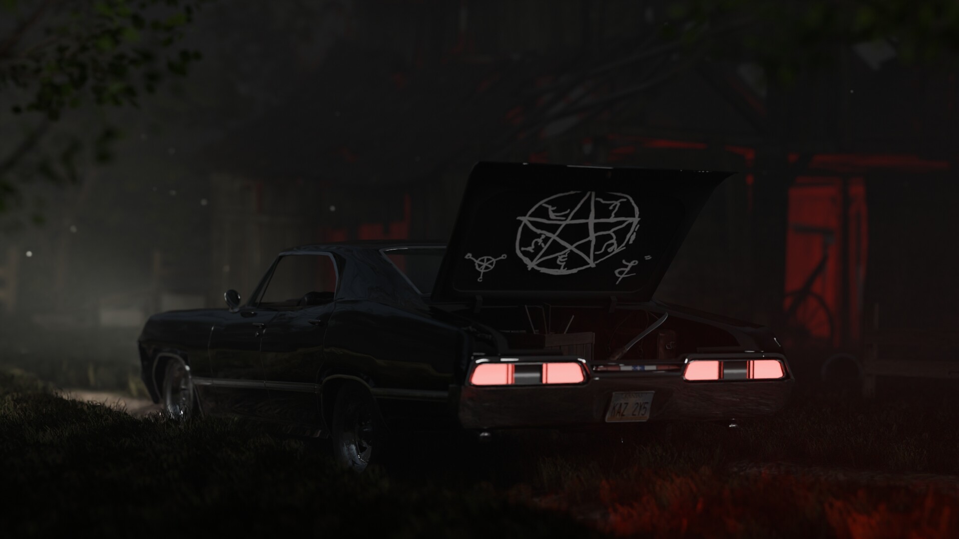 supernatural impala background