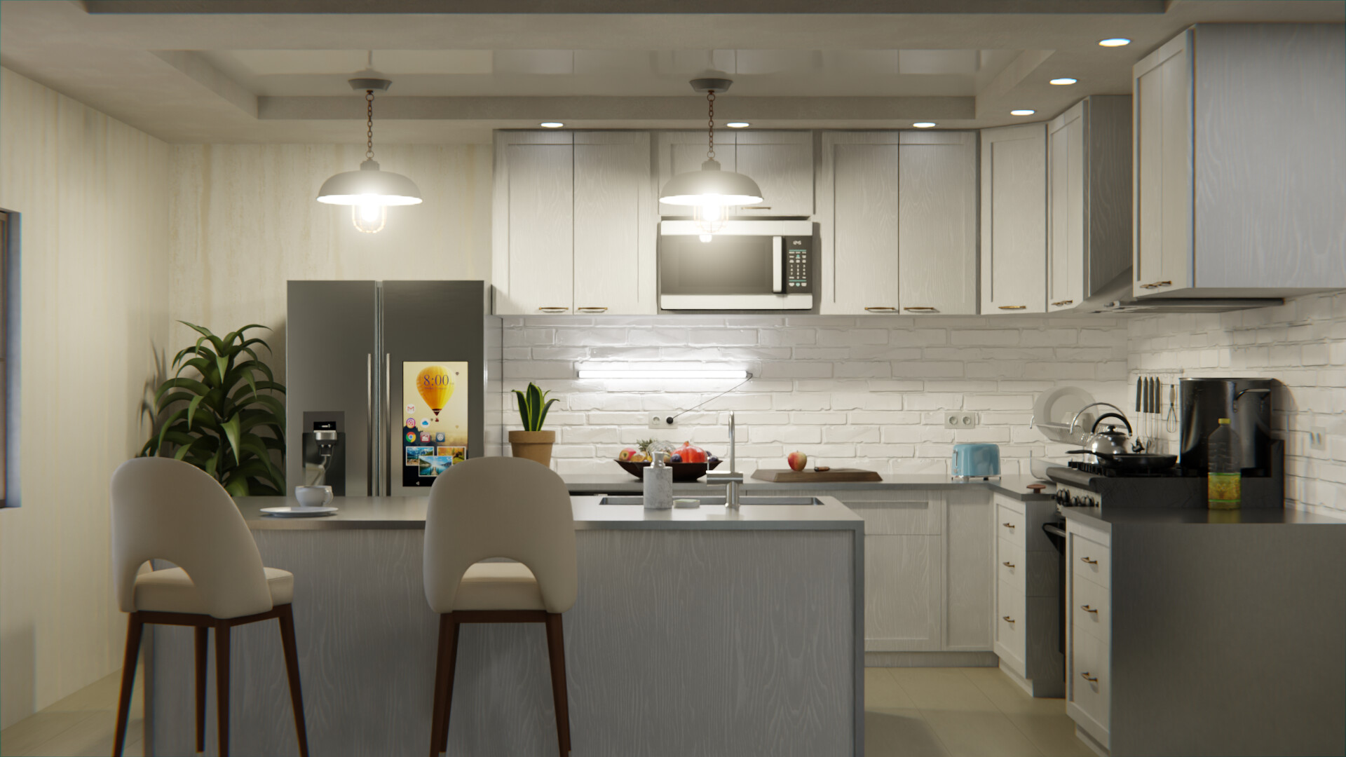 ArtStation - Custom kitchen design