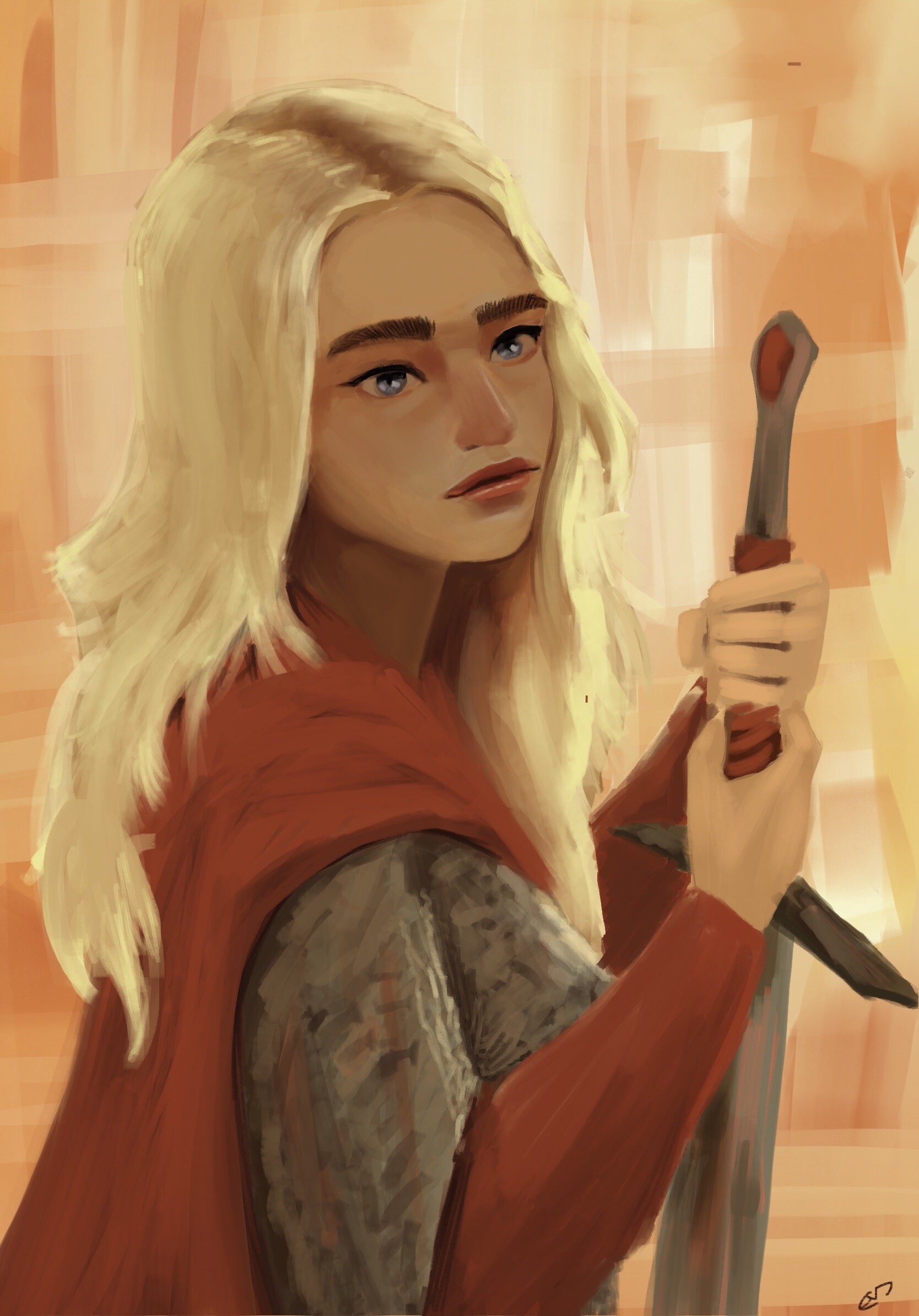 ArtStation - Female knight portrait