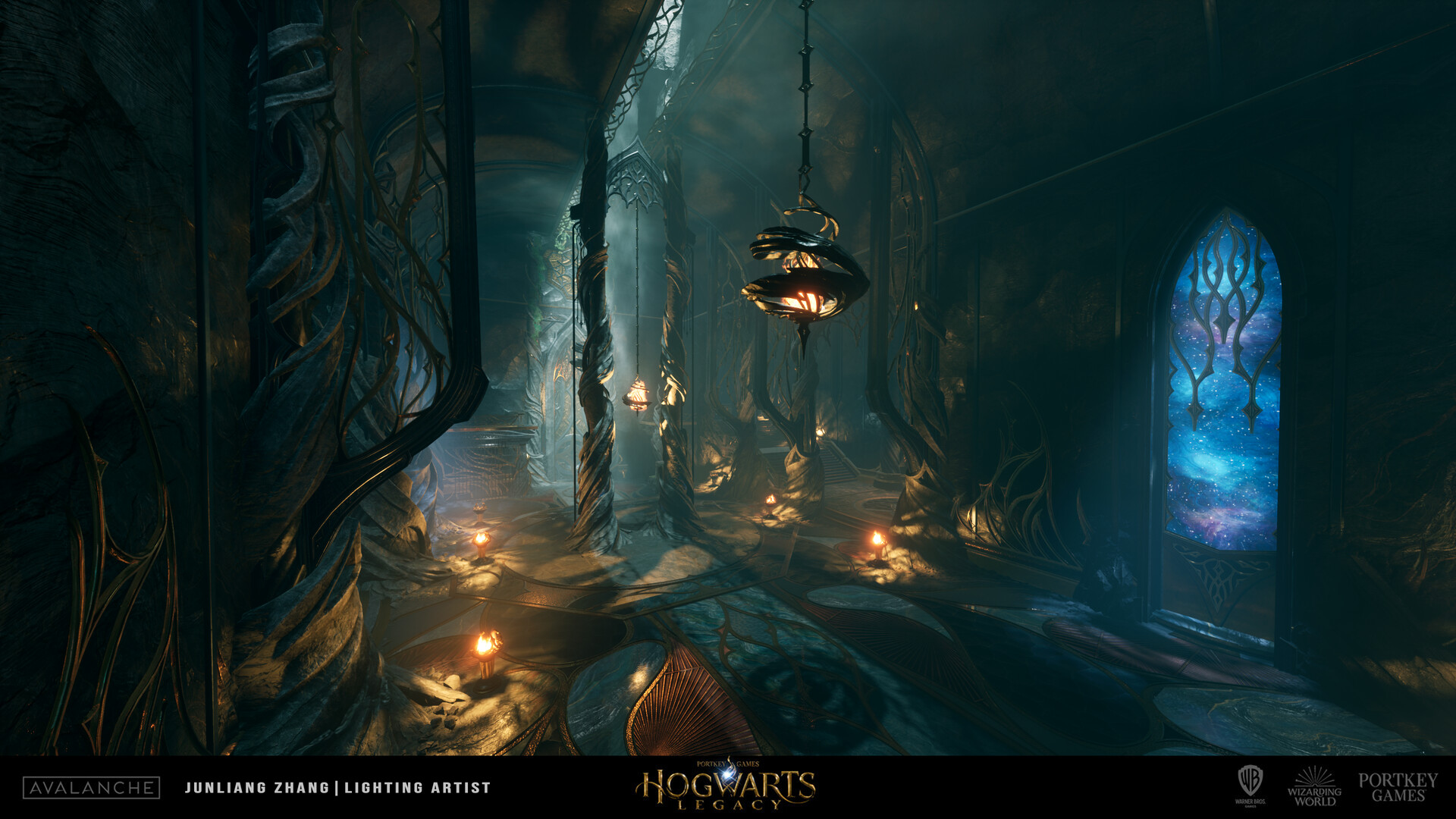 Junliang Zhang - Hogwarts Legacy - Pensieve Tomb Lighting Art 01