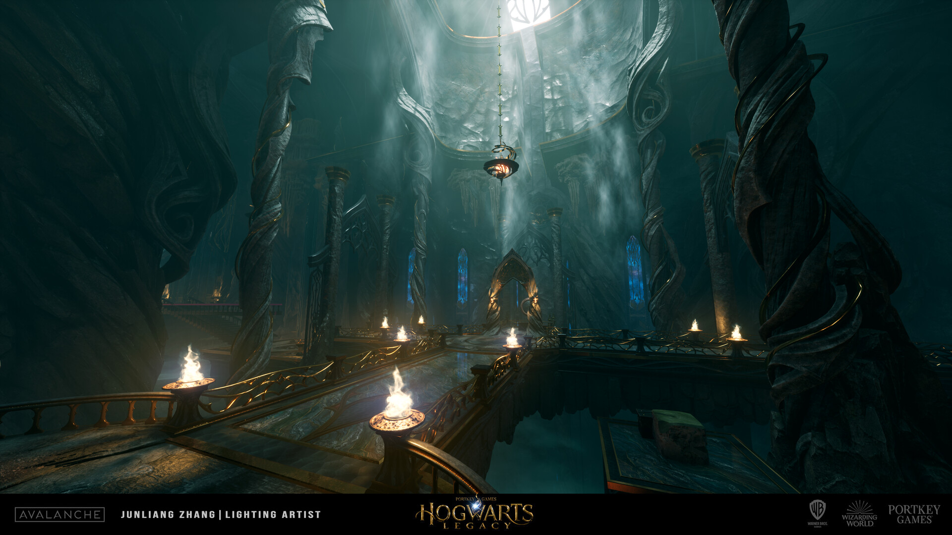 Junliang Zhang - Hogwarts Legacy - Pensieve Tomb Lighting Art 01