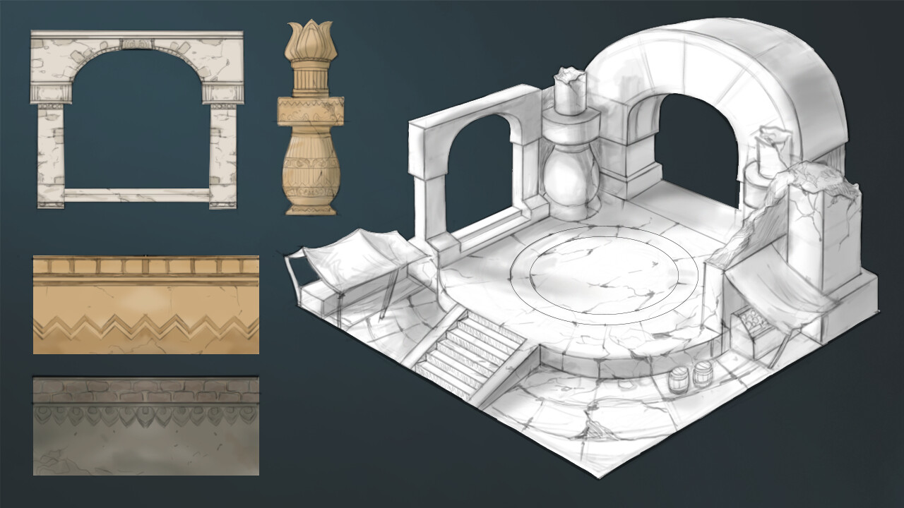 ArtStation - 2D Level Concept