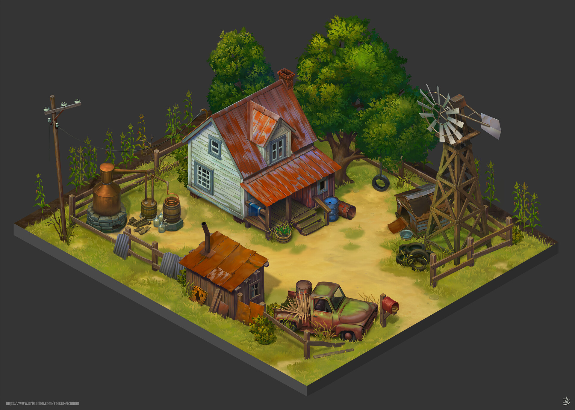 ArtStation - The Moonshine Farm