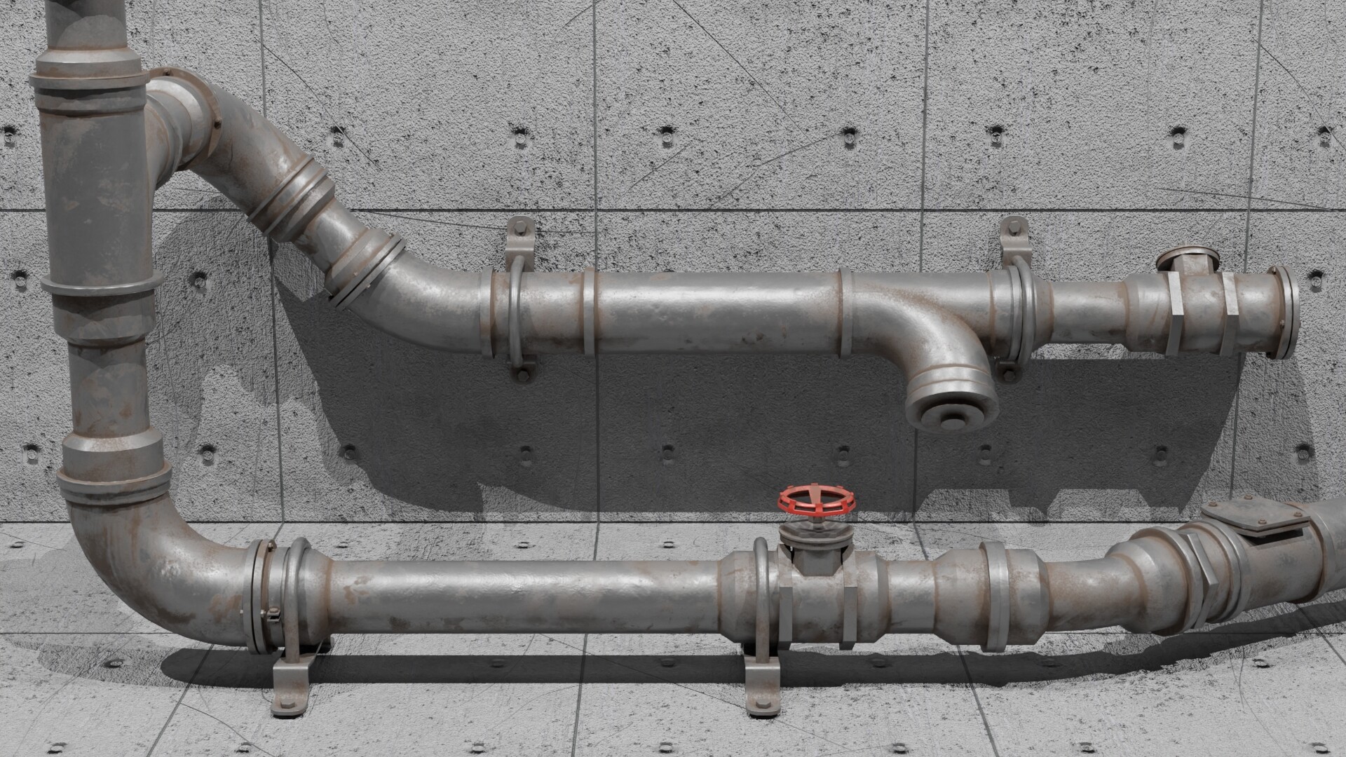 ArtStation - Game-Ready | Modular pipes asset