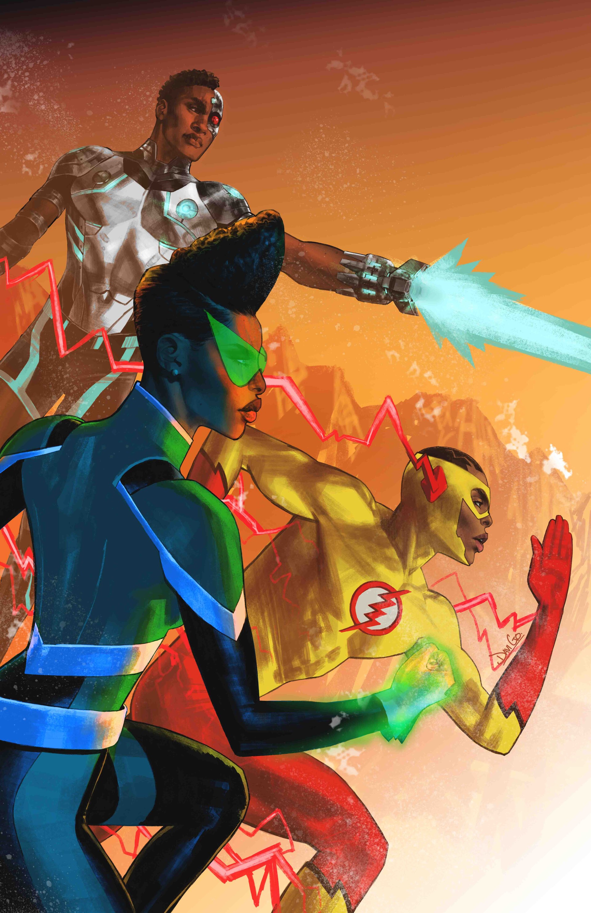 ArtStation - DC Power: Rise of the Power Company #1 Cover