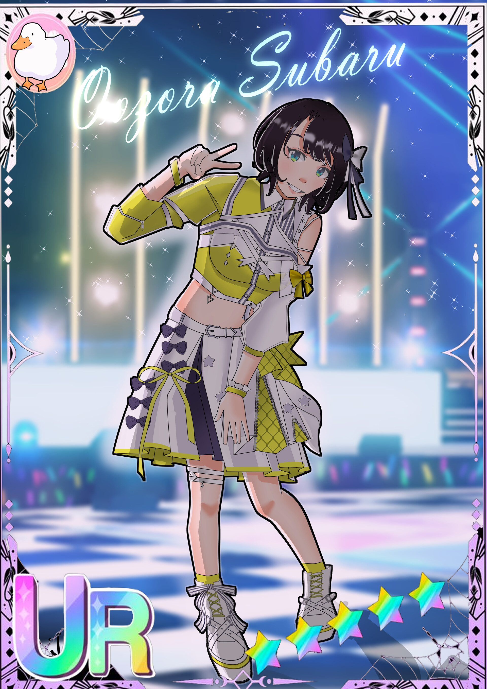 ArtStation - Oozora Subaru in Gacha Card