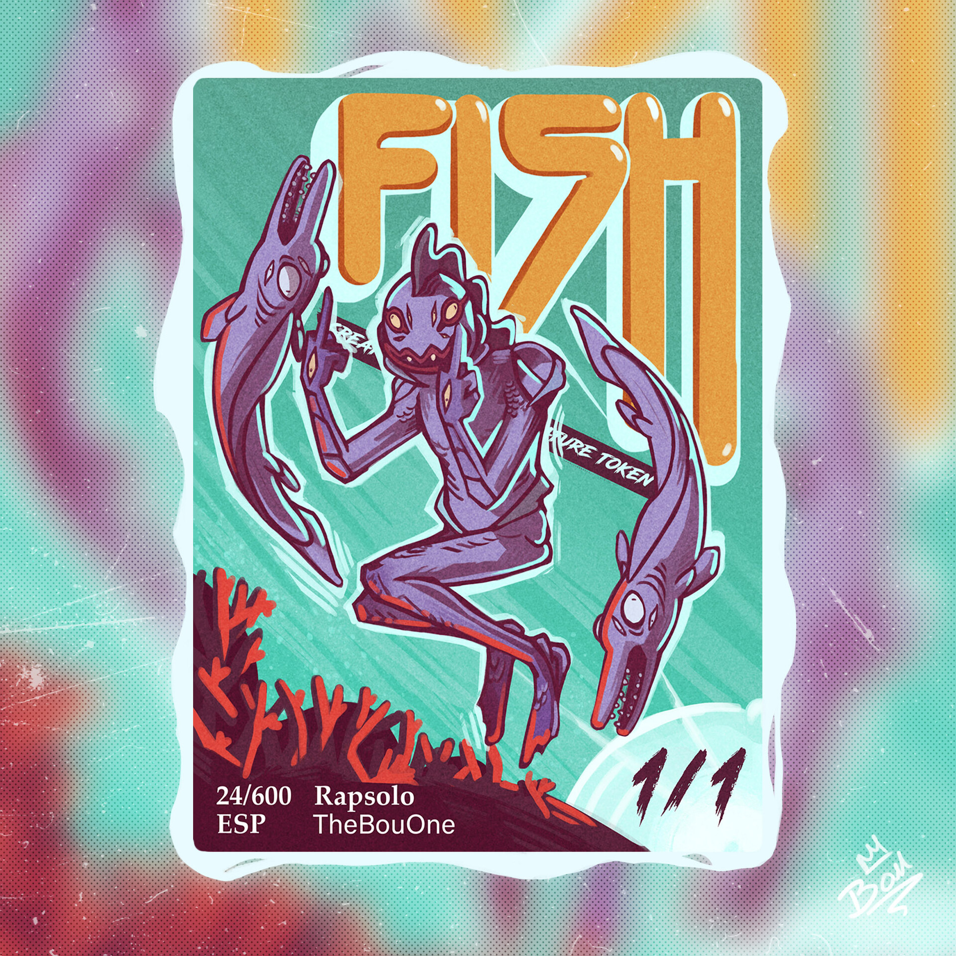 ArtStation - Fish Token mtg 1/1