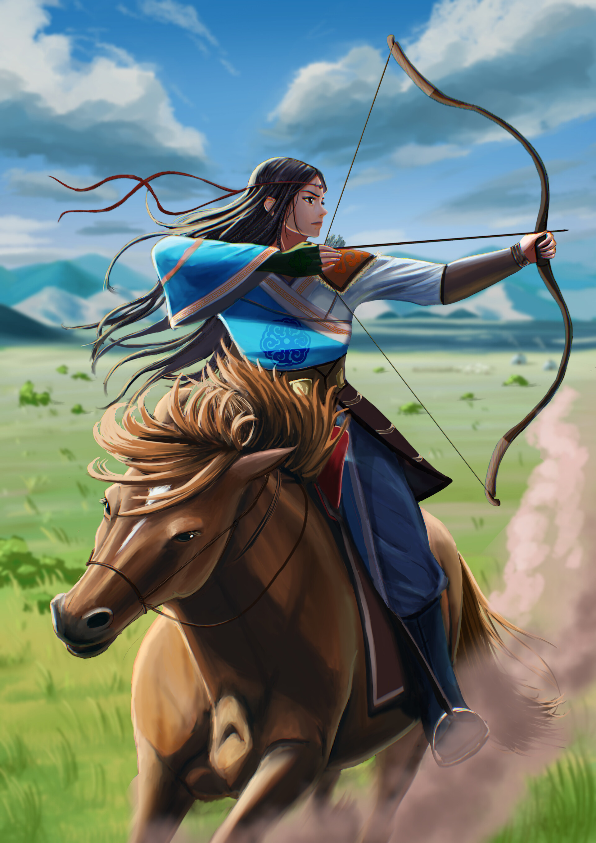 ArtStation - archer from nomadic tribe