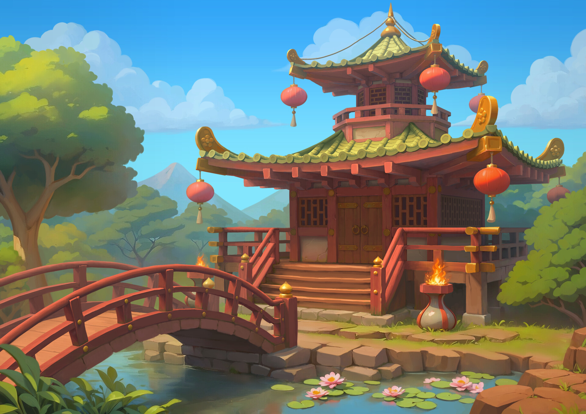 ArtStation - Tengoku Temple