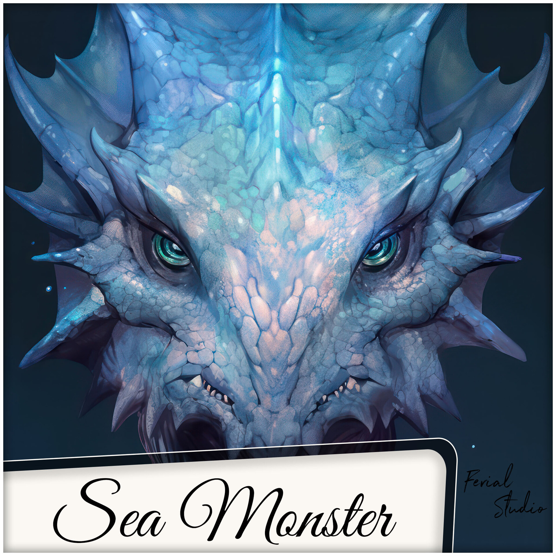 Ferial Studio - 🔹310 Sea Monster - Head Model Reference Image Pack v.64 ...