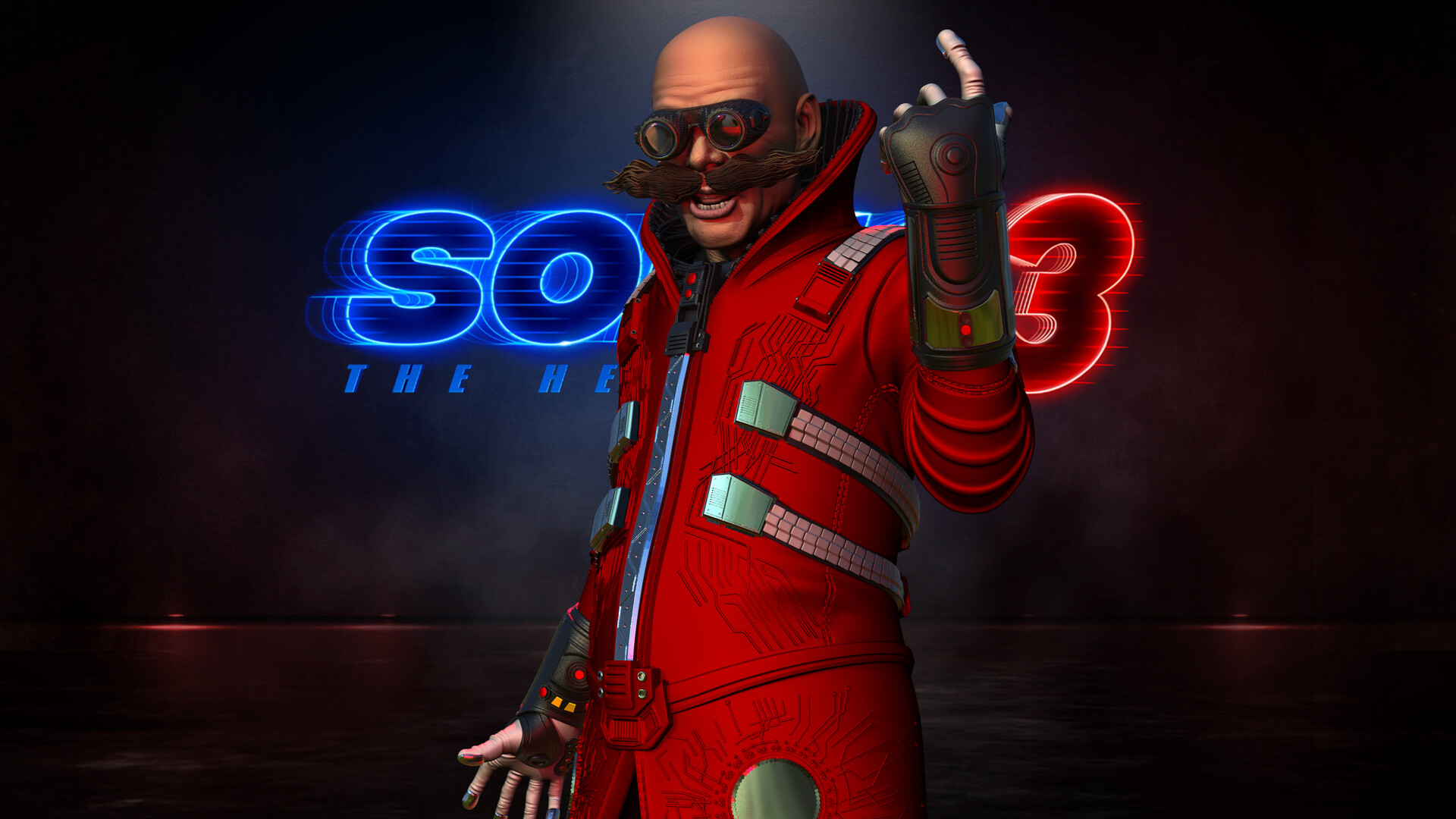 ArtStation - Ivo Robotnik (SONIC THE HEDGEHOG 3) fanart!