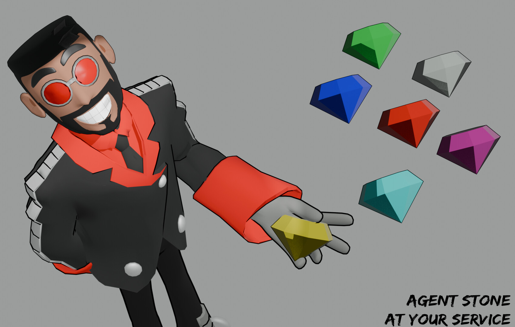 ArtStation - Agent Stone (Sonic movie)