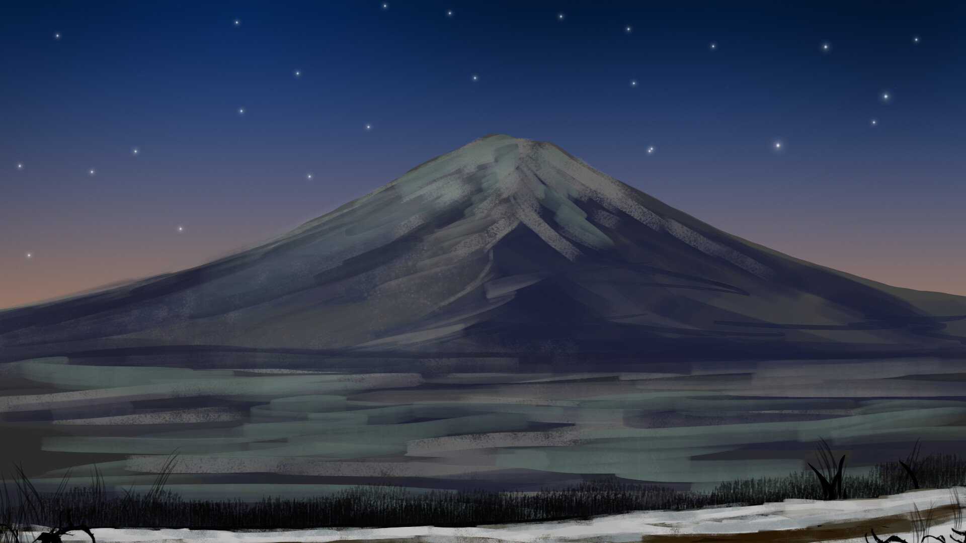 ArtStation - Mountain Study