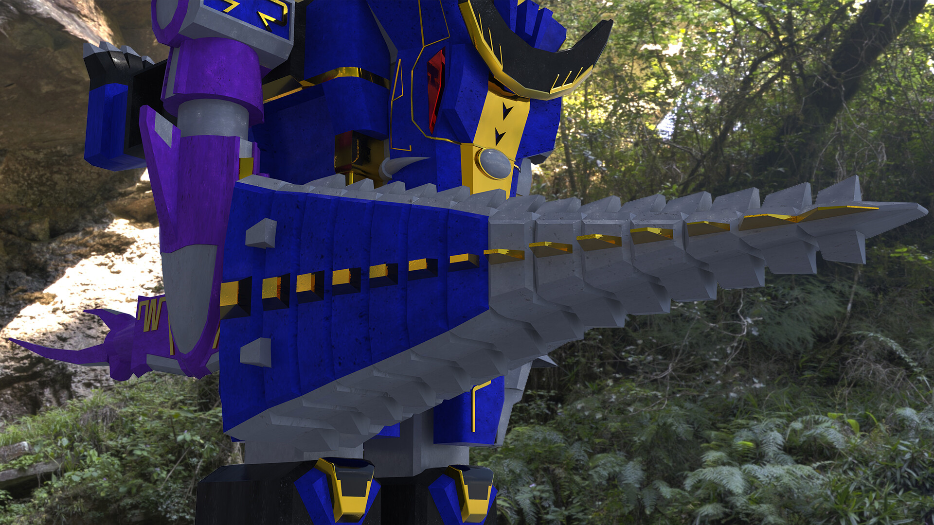 Power Rangers Wild Force Predazord Blue Moon Predazord / GaoHunter