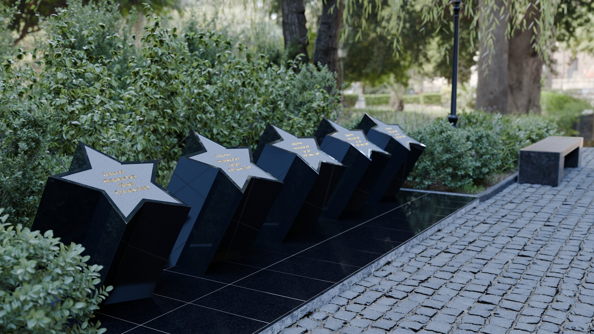 ArtStation - 3D mockup of tombstone, 3Д макет памятника