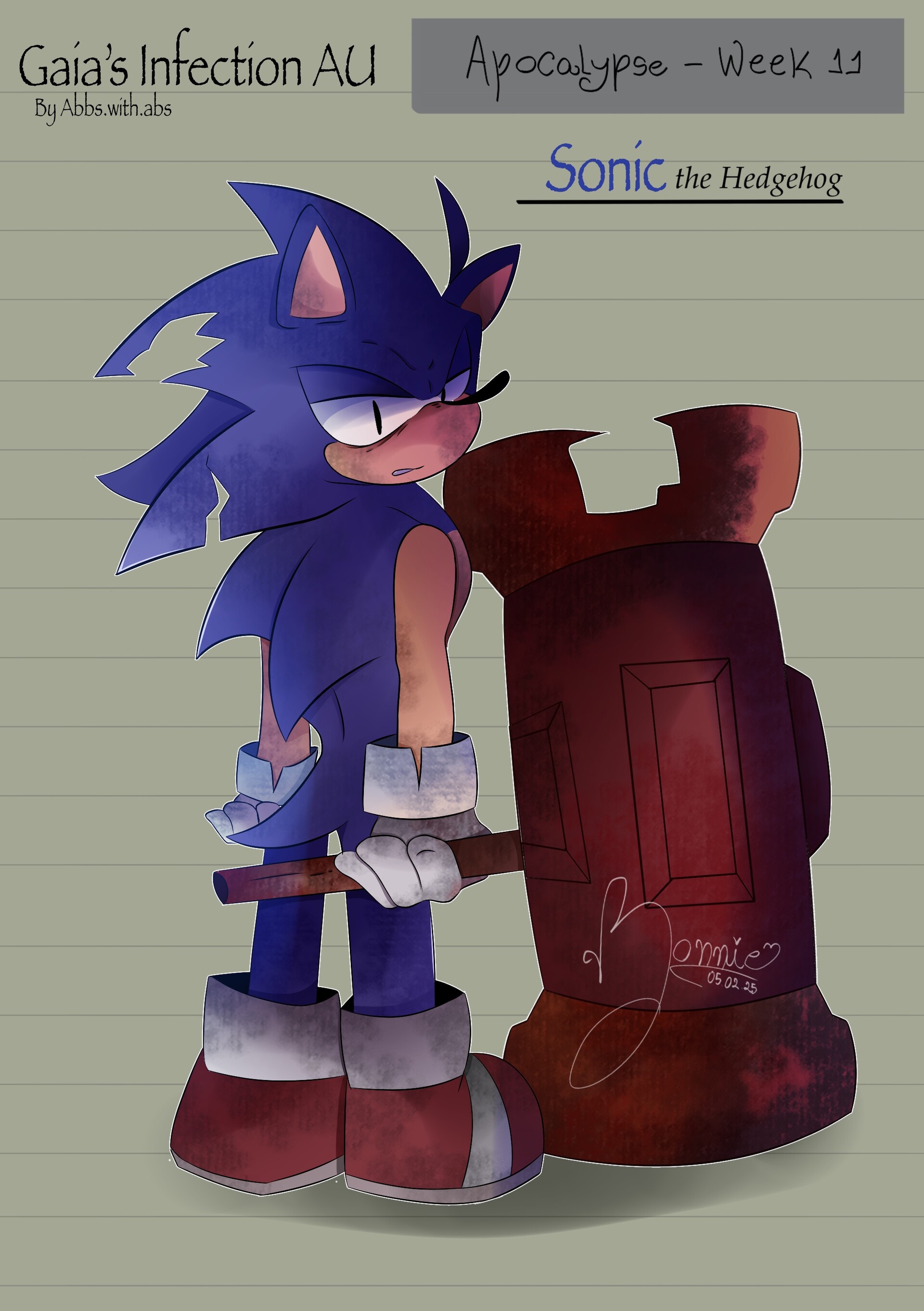 ArtStation - Sonic Fanart (Gaia’s Infection AU by Abbs.with.abbs)