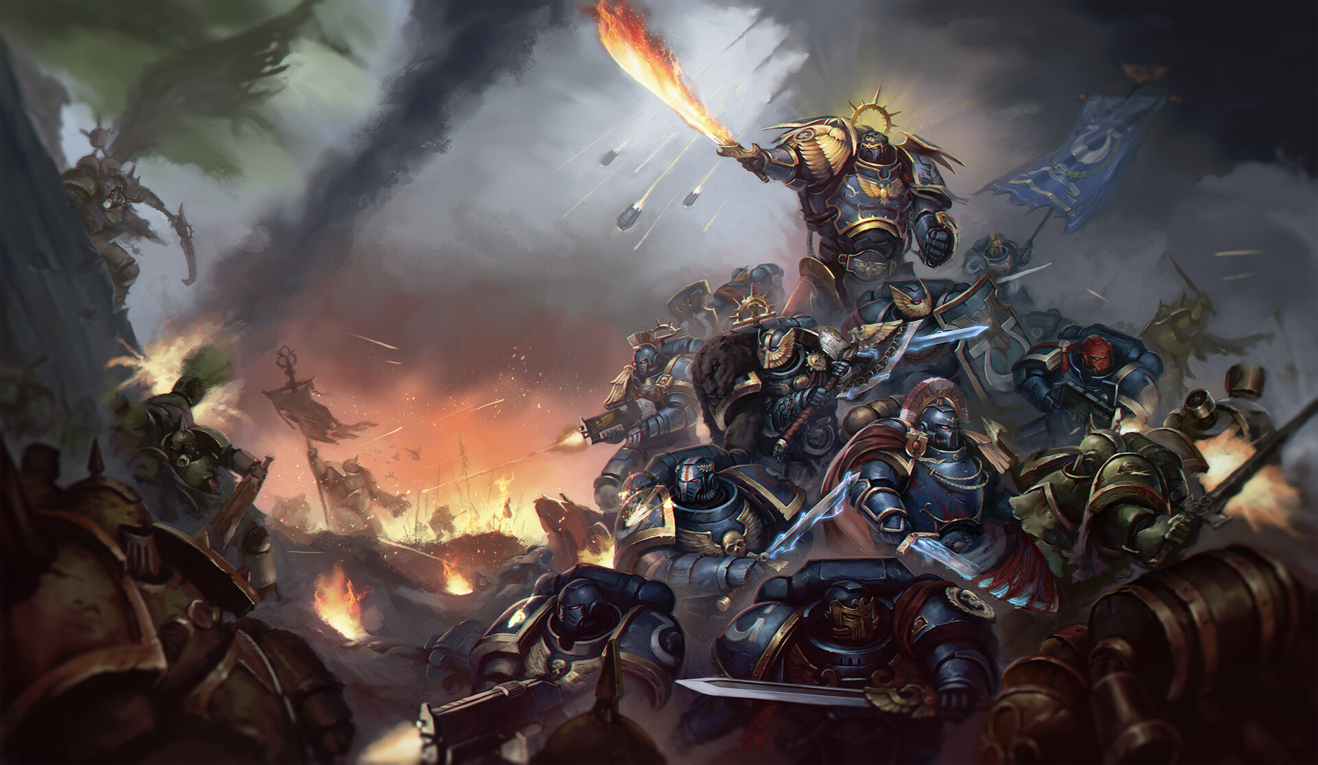 ArtStation - The sons of Roboute Guilliman | Warhammer 40K