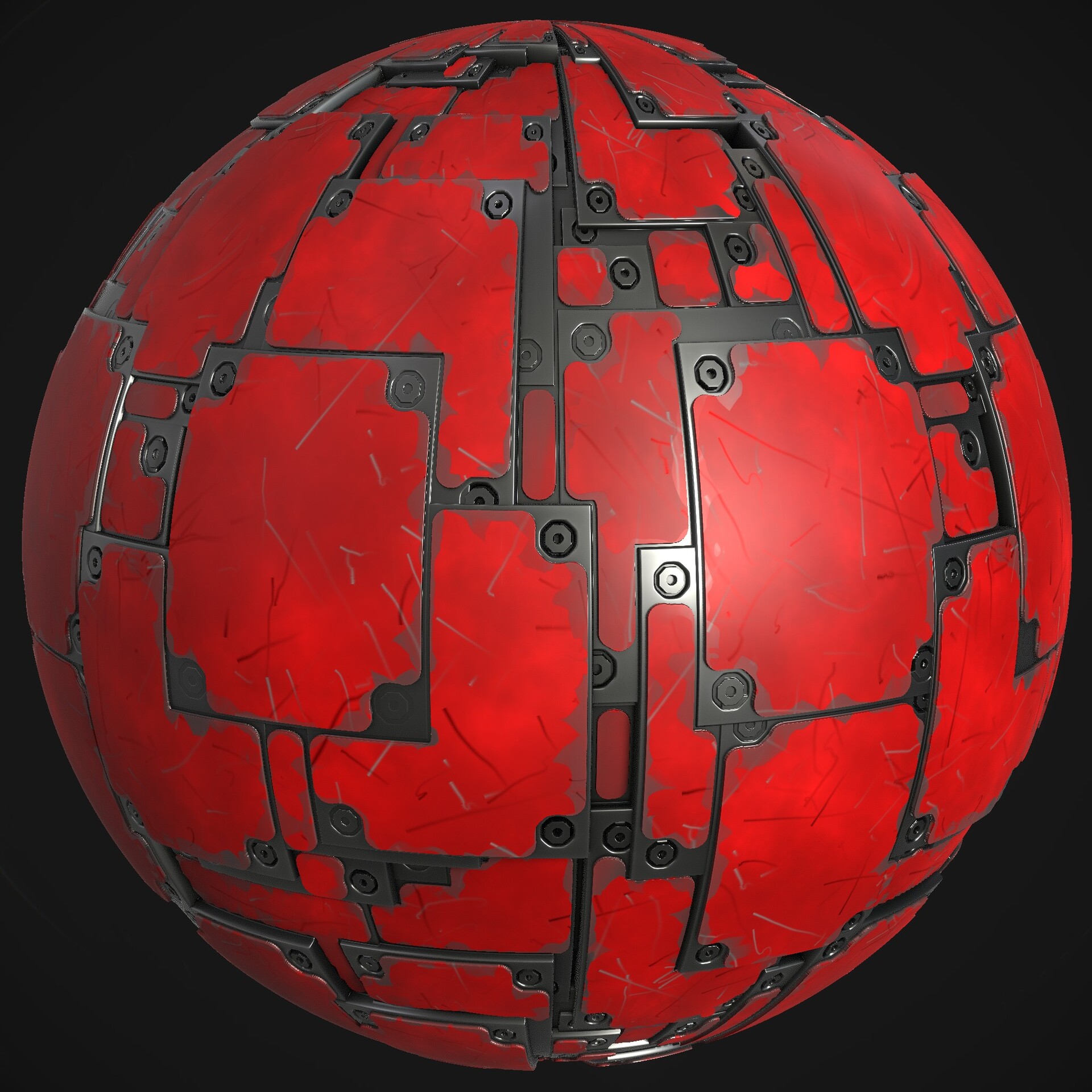 ArtStation - Stylized Procedural Metal Sheet Texture