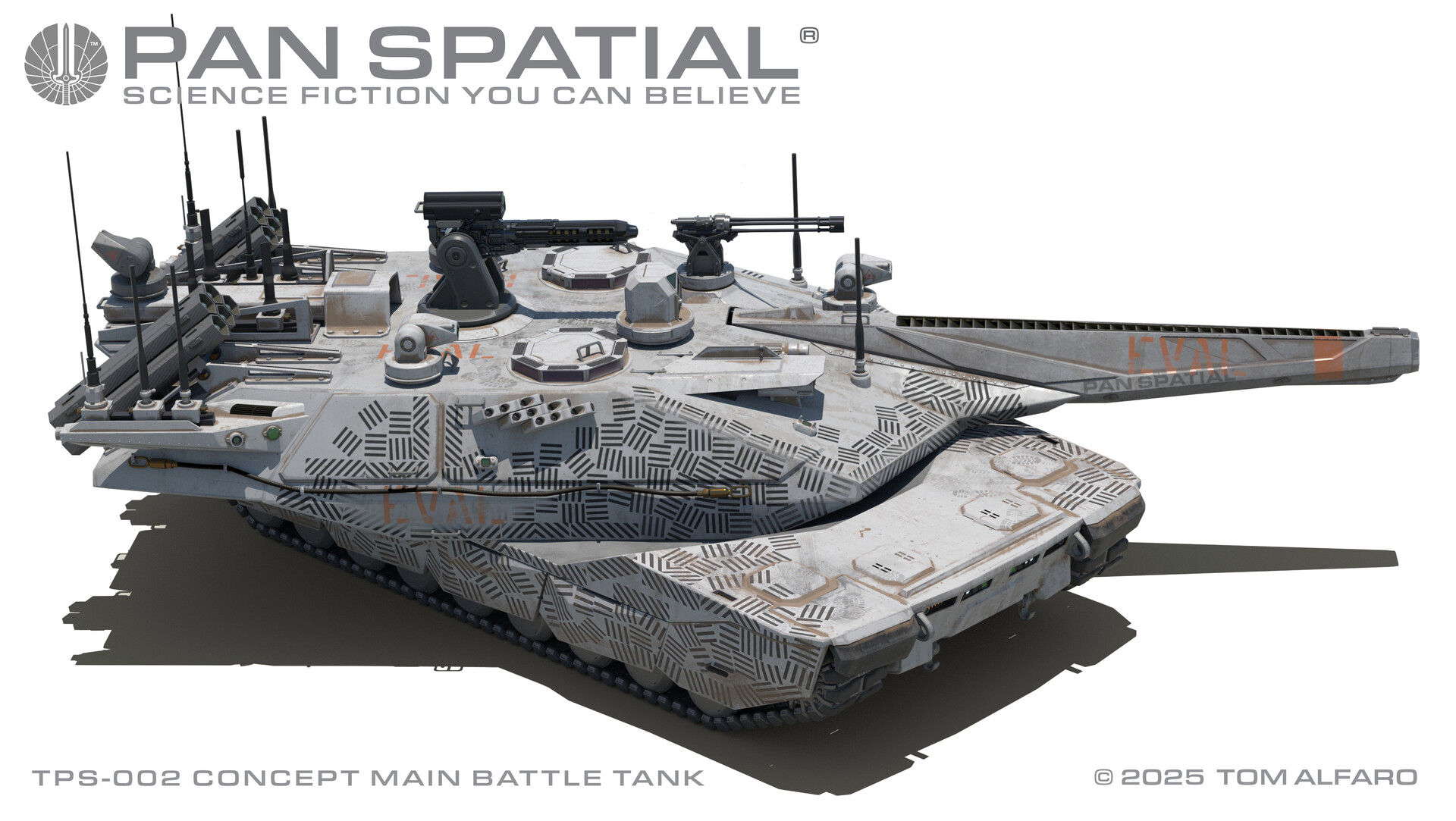 PAN SPATIAL Aerospace Concept Design - TPS-002 Concept Main Battle Tank