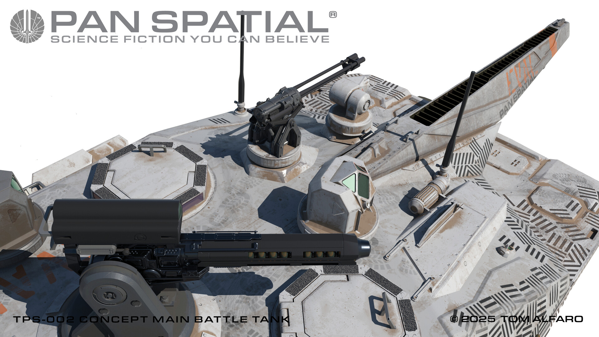 PAN SPATIAL Aerospace Concept Design - TPS-002 Concept Main Battle Tank