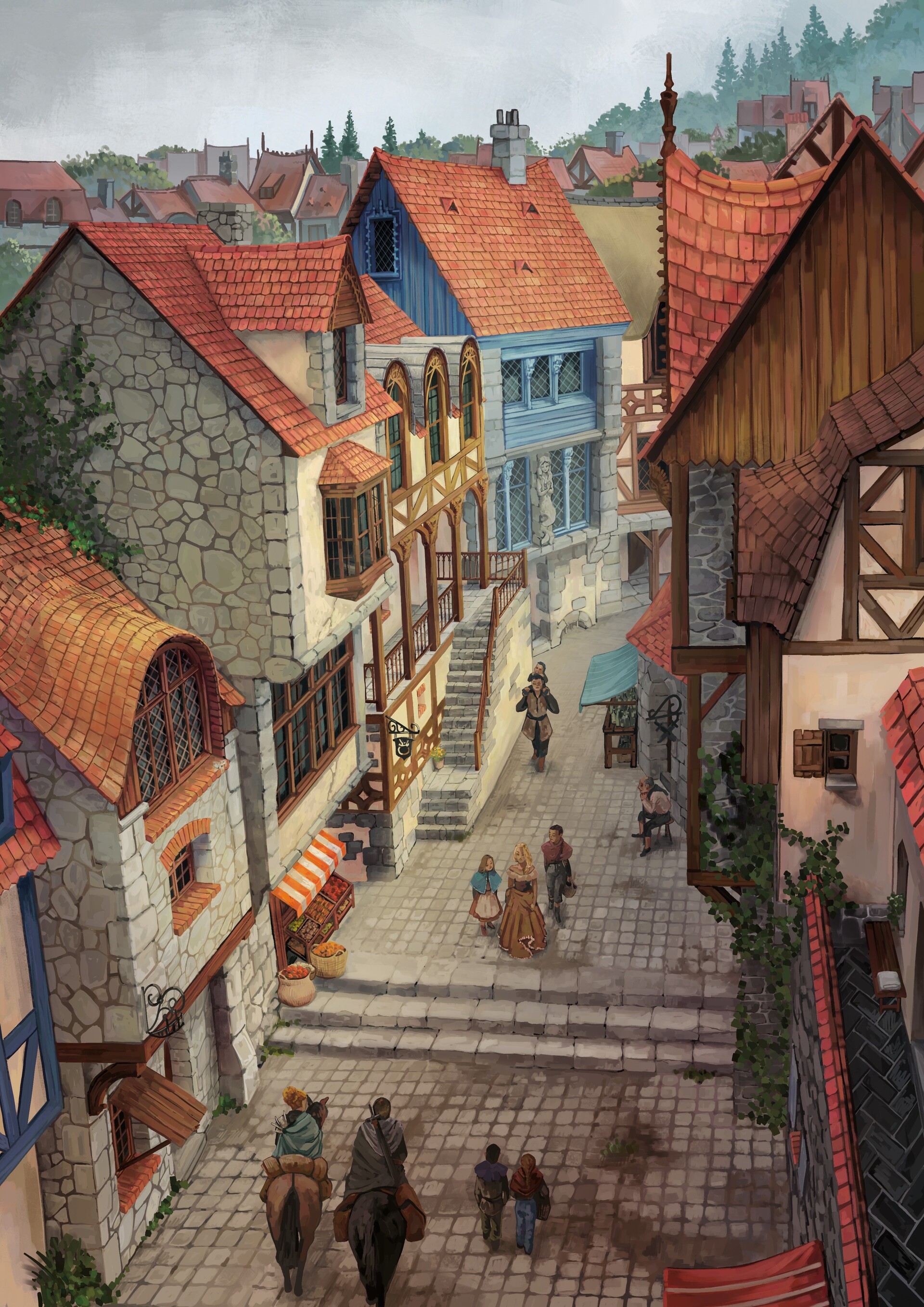 ArtStation - Medieval Town