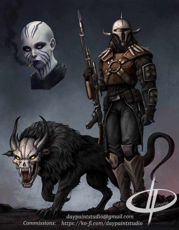 DayPaintStudio - Mandalorian and Howlrunner