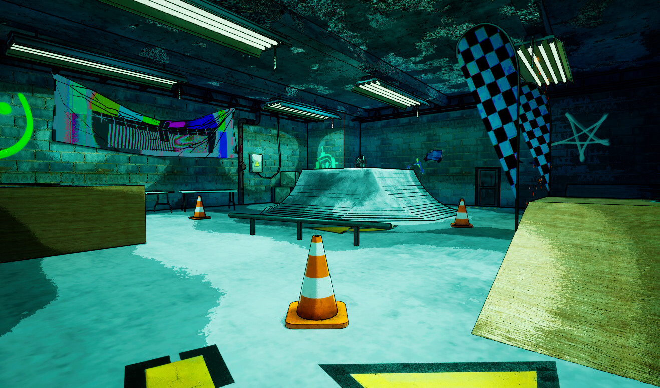 ArtStation - Stylized Skateboarding Level Map
