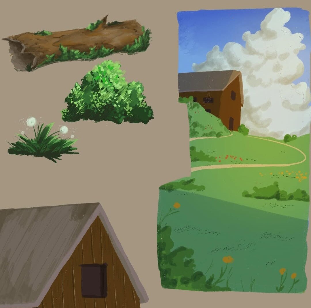 ArtStation - Color studies procreate