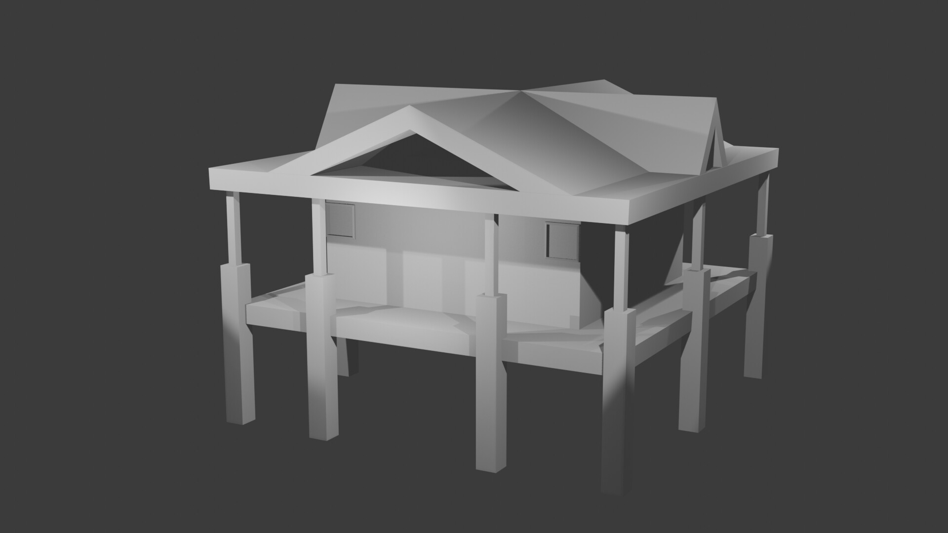 ArtStation - practice simple hut