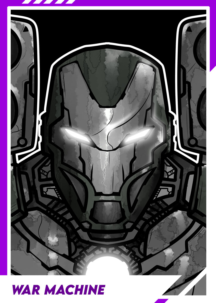 ArtStation - War machine custom trading card