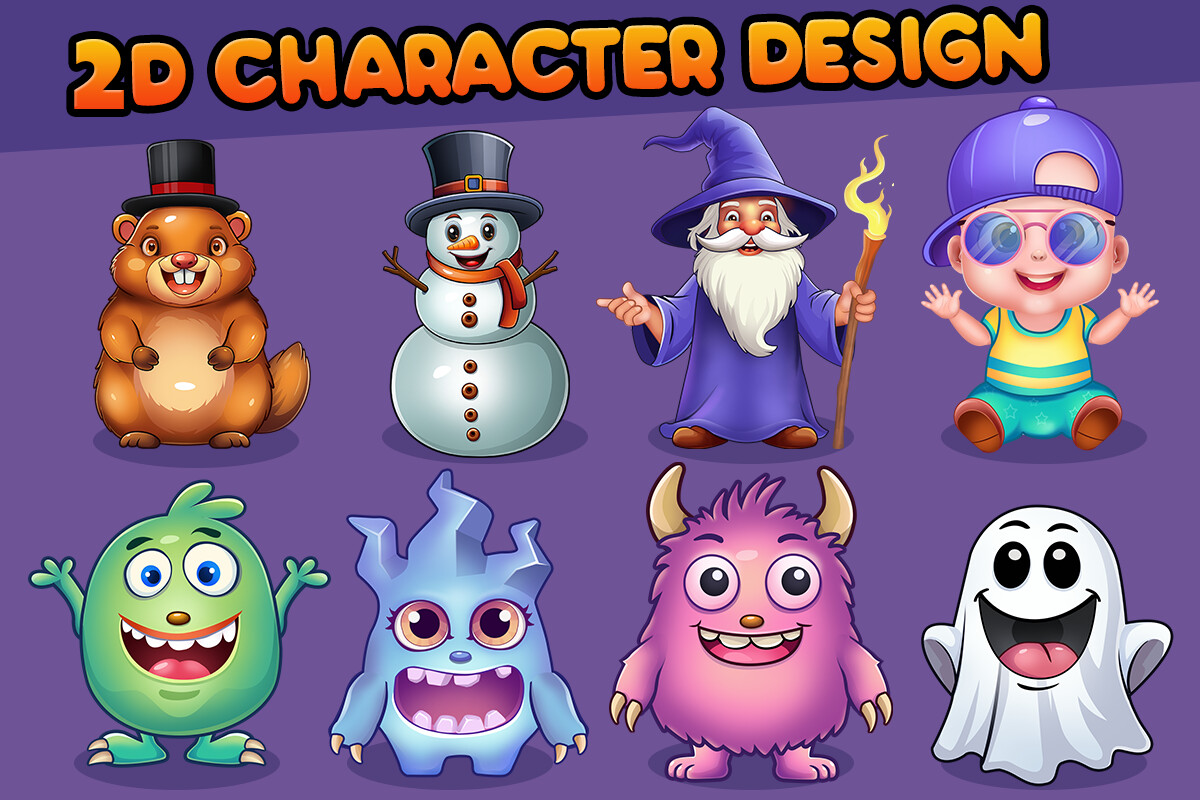 ArtStation - 2D character design