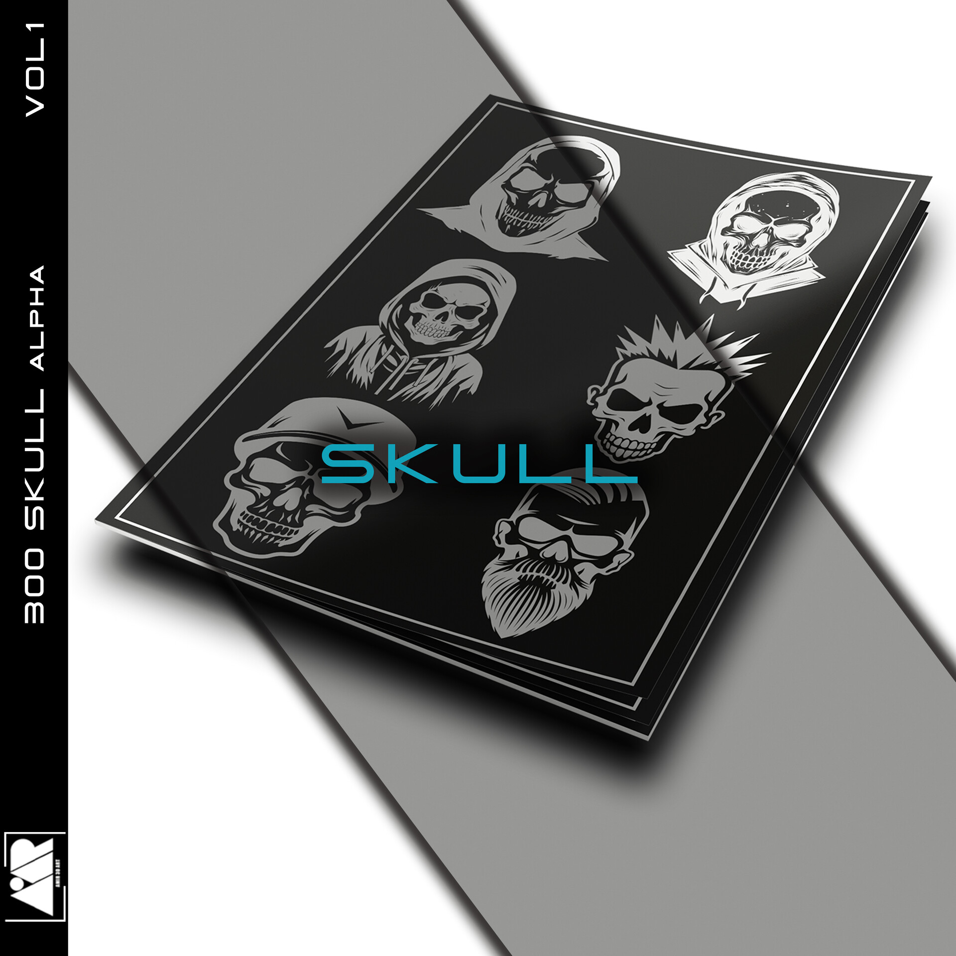 ArtStation - 300 Skull Alpha - Vol 01