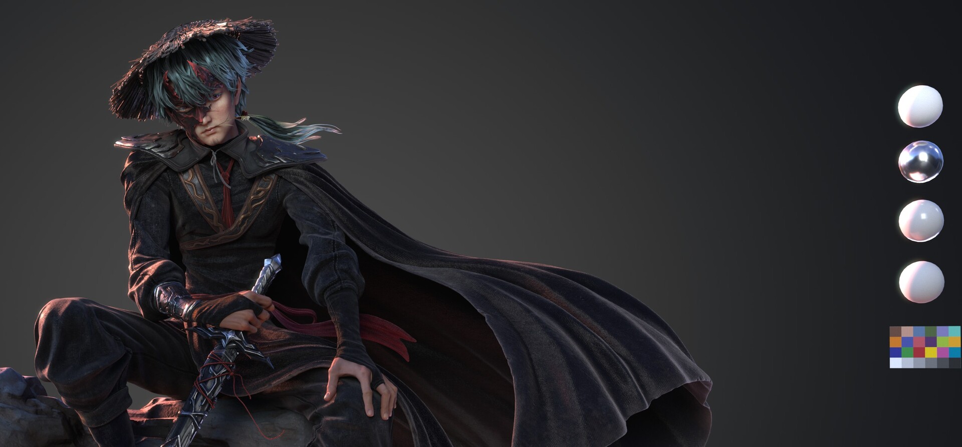 ArtStation - 23年摸的全流程角色三 从原画到资产