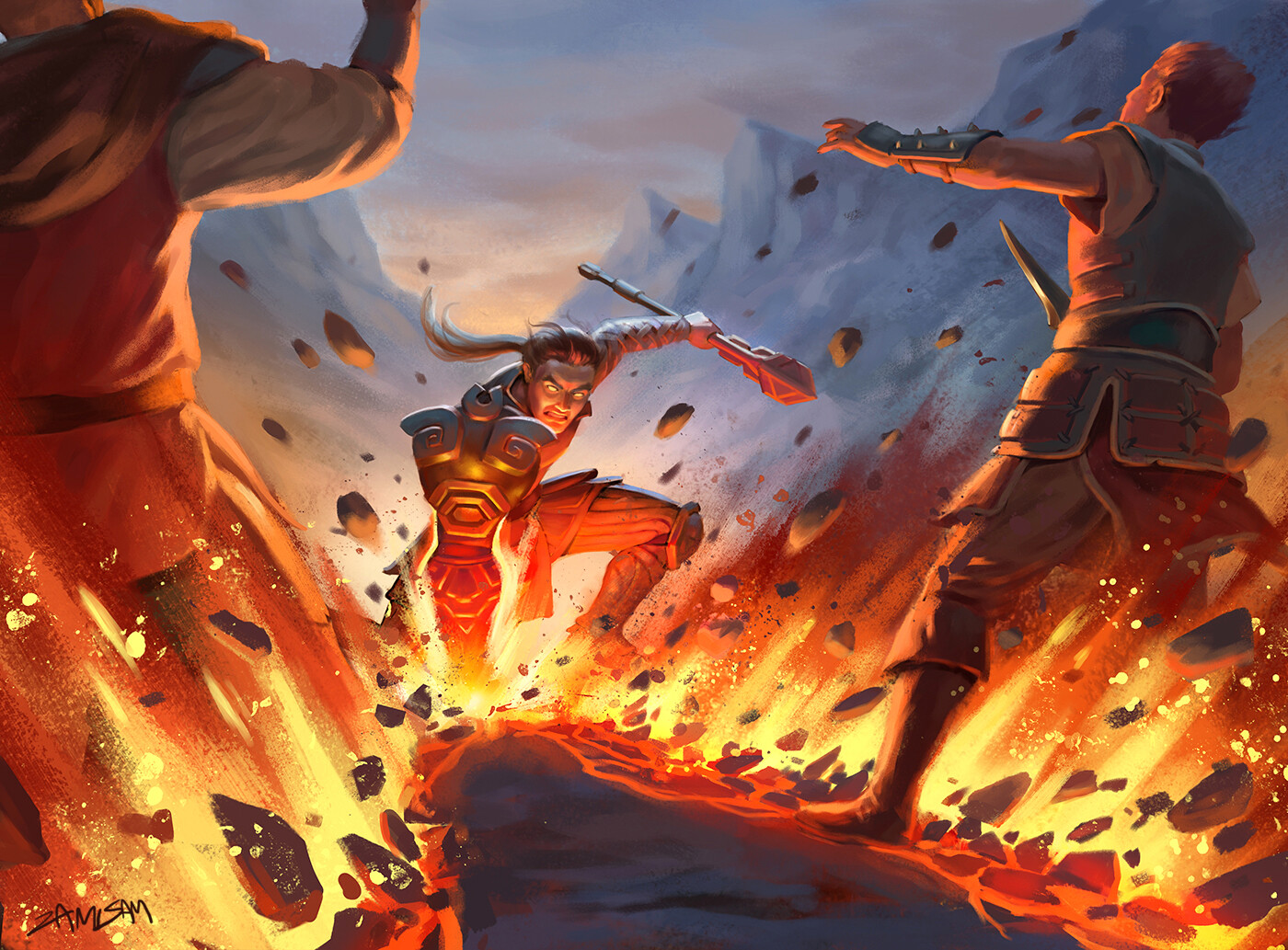 ArtStation - Magma punch!