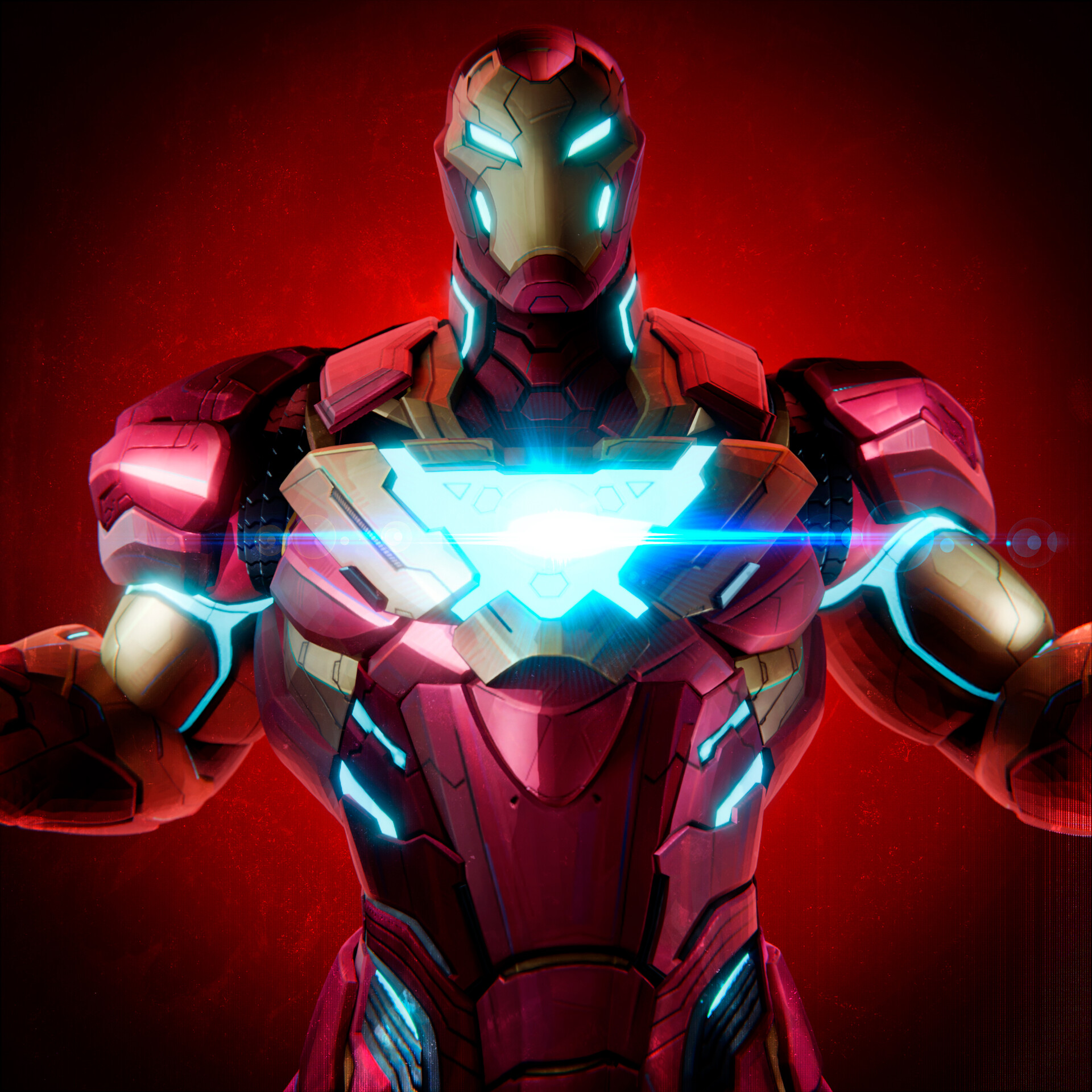 ArtStation - 'MAXIMUM PULSE' | Iron Man Artwork in Blender