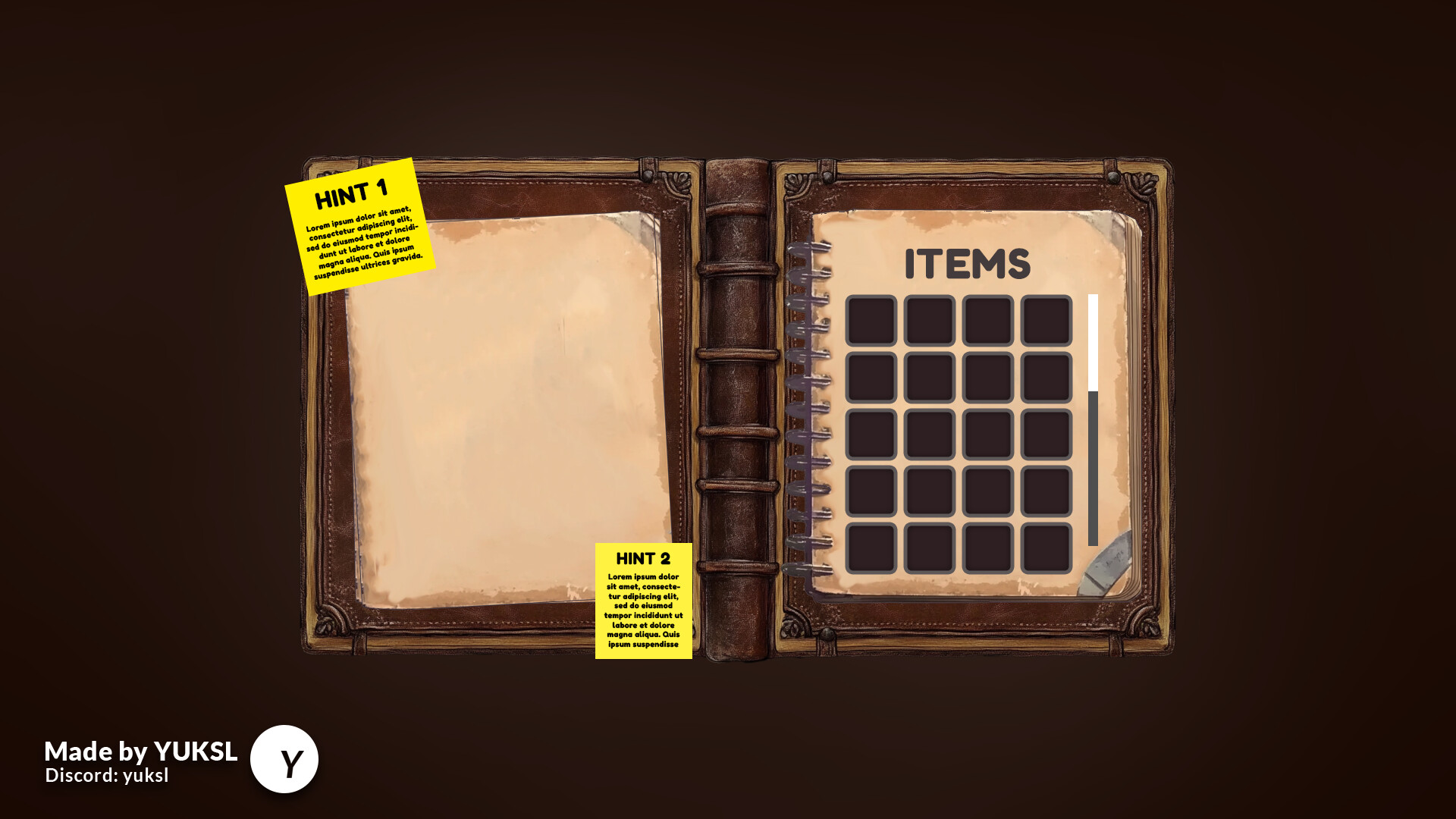 ArtStation - Realistic Book UI