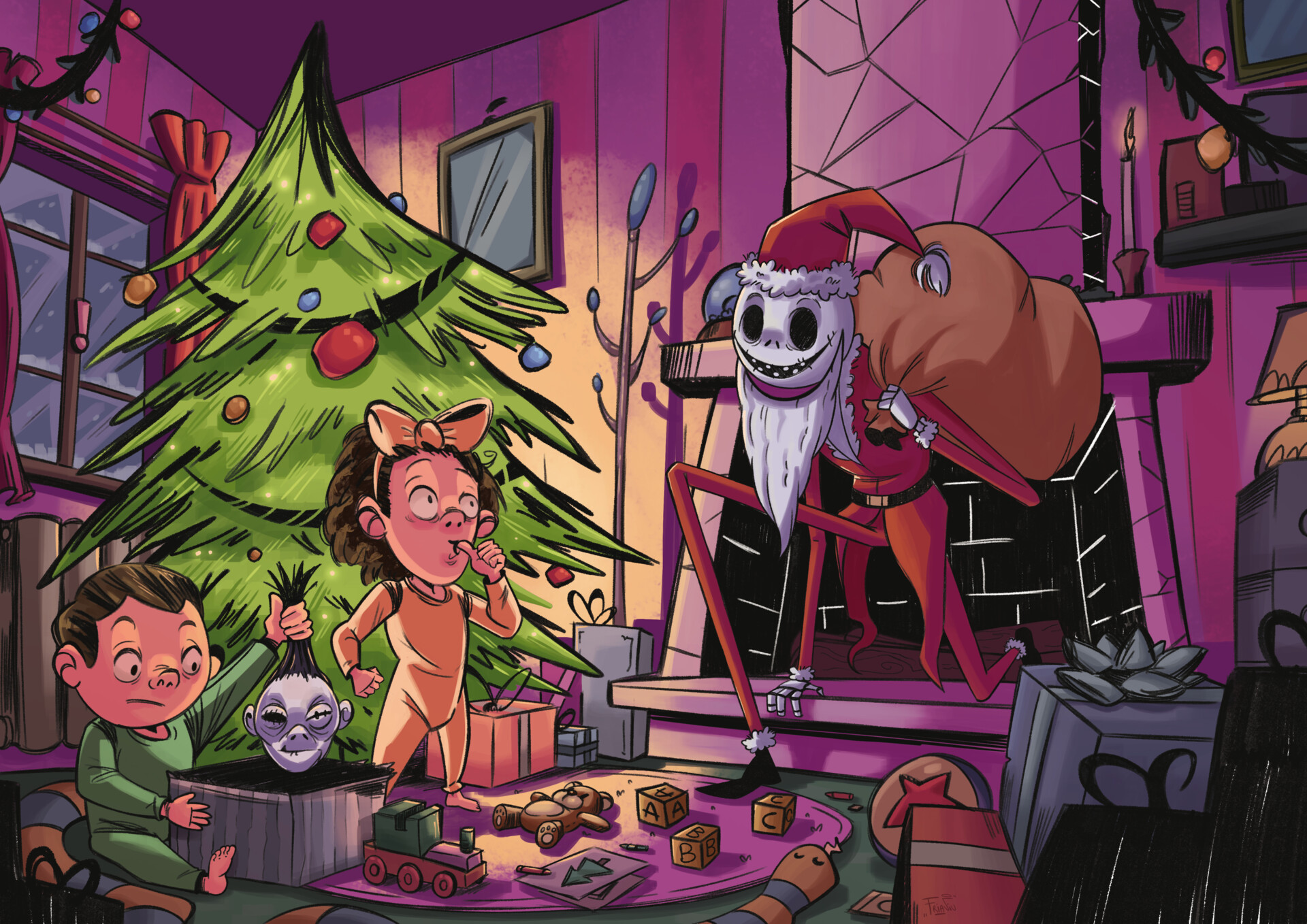 ArtStation - "The Nightmare Before Christmas" style studies