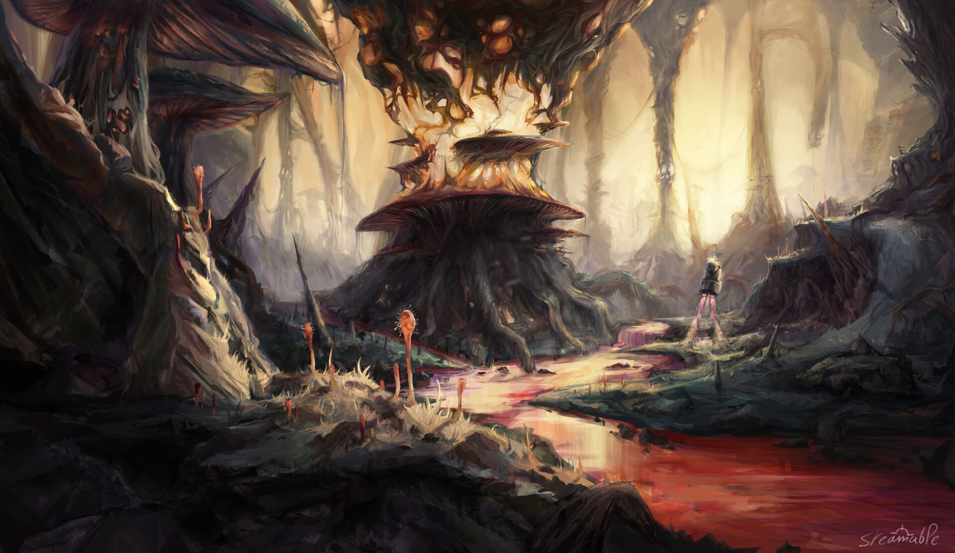 ArtStation - A Dive in the shadow rift