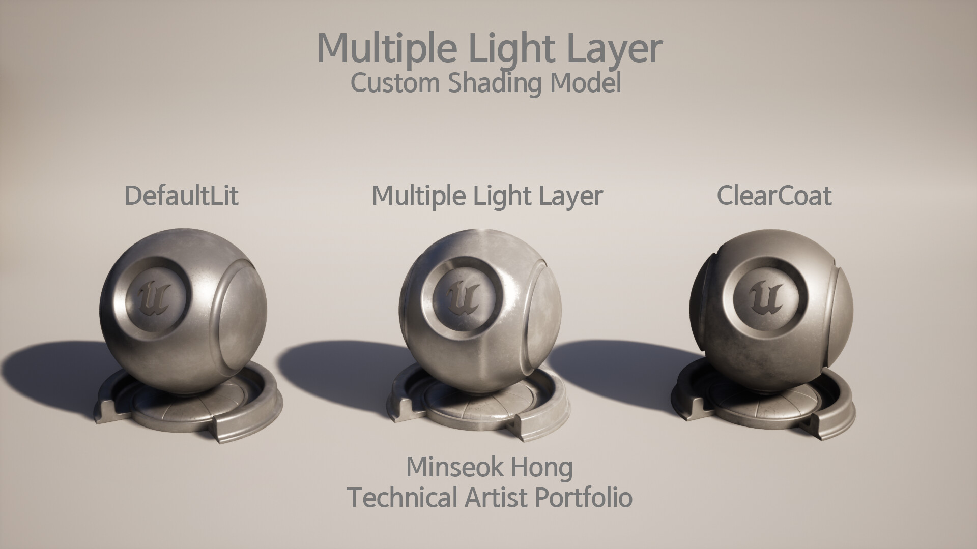 Minseok Hong - Multiple Light Layer - Unreal Custom Shading Model