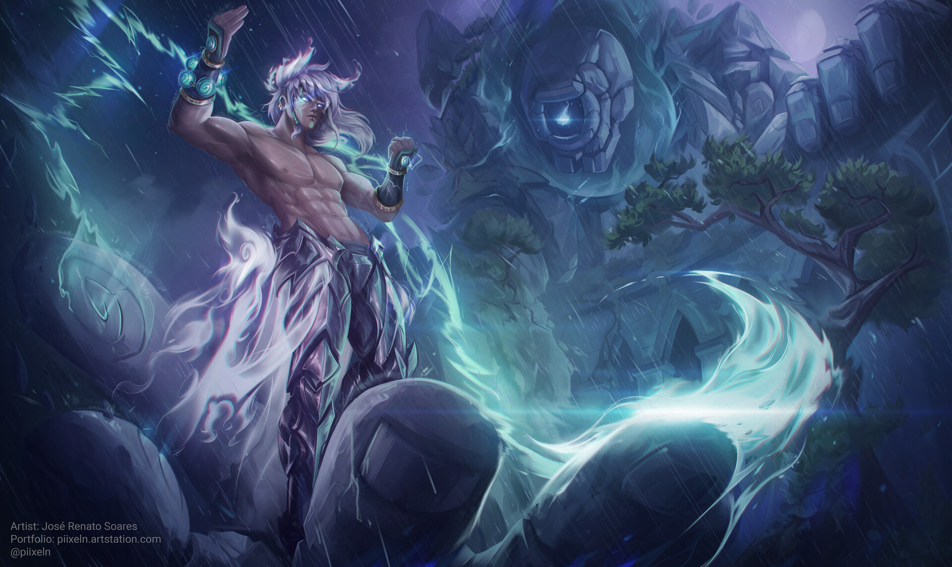 ArtStation - Ghost Lancer - OC Splash Illustration