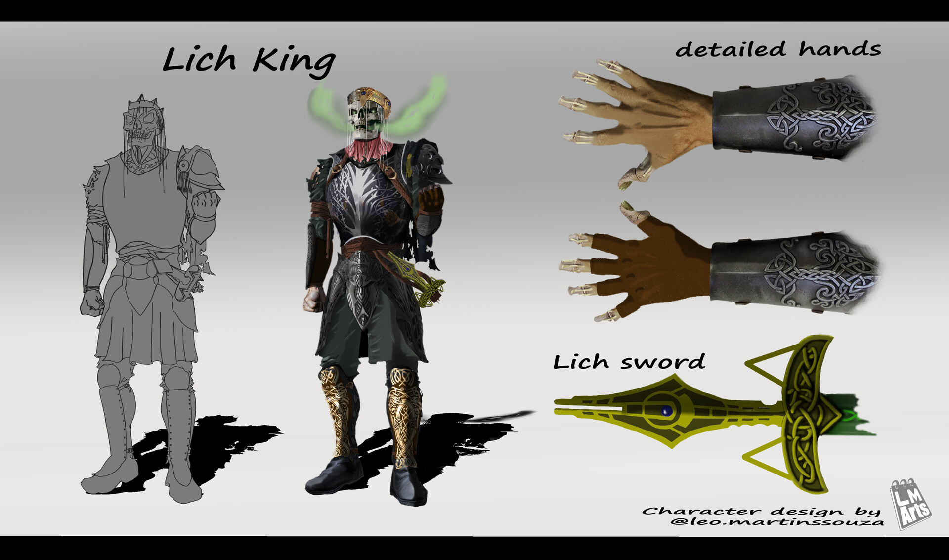 ArtStation - Malakar, the Eternal Lich King