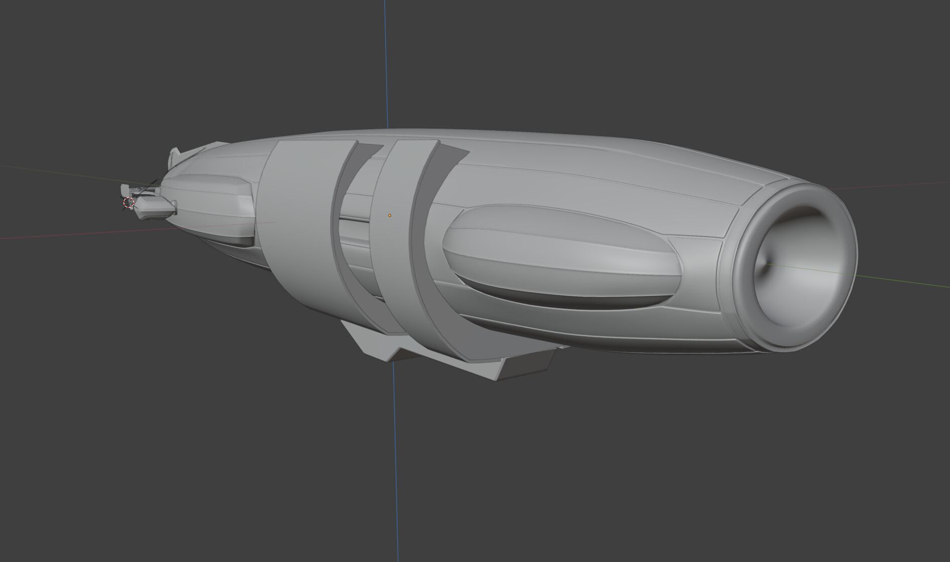 ArtStation - WIP Cyberpunk Blimp