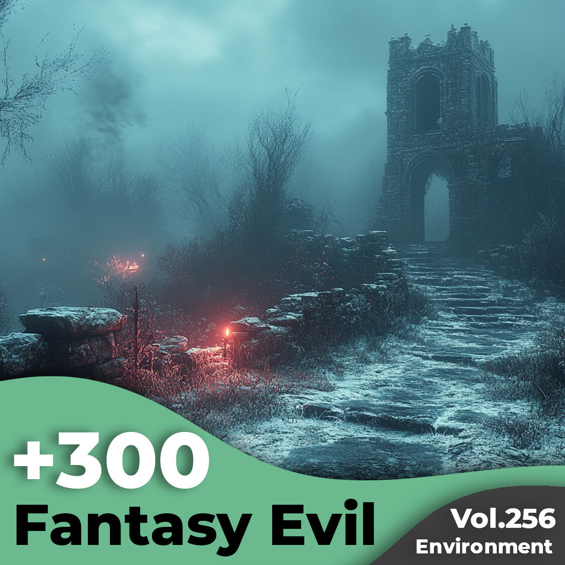 ArtStation - +300 Fantasy Evil Environment Concept(4k)