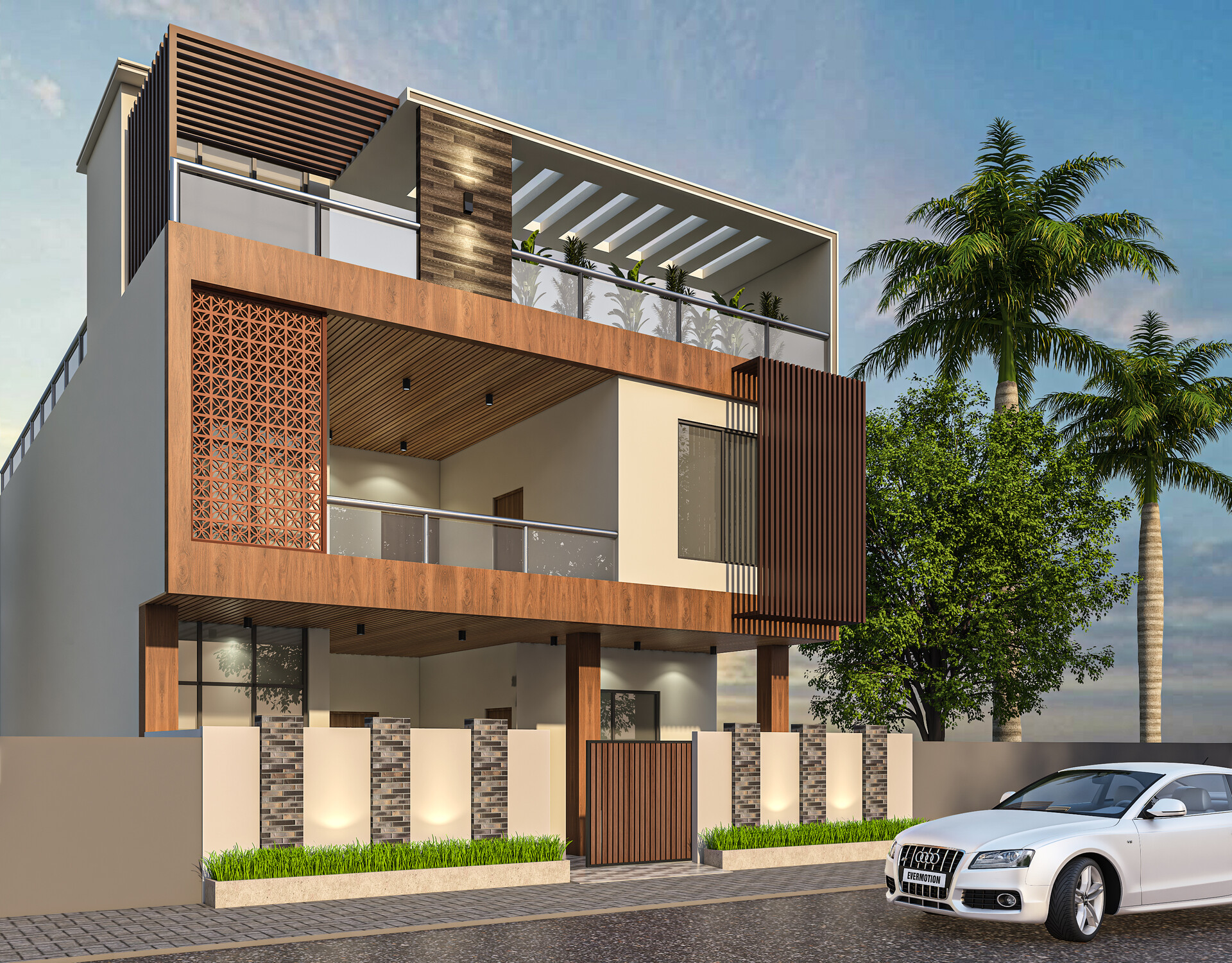 ArtStation - Front elevation design