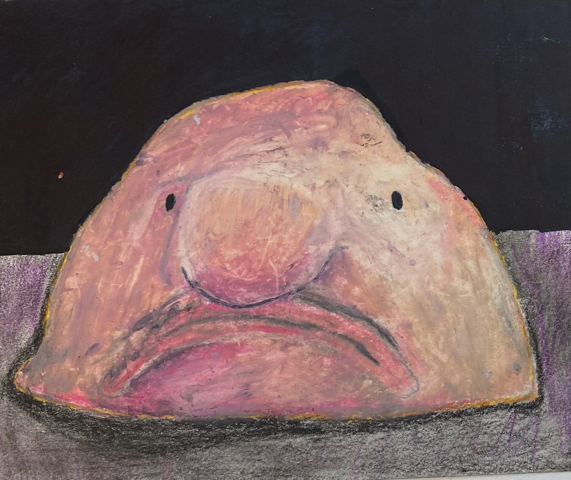 ArtStation - Blob Fish Drawing with pastel
