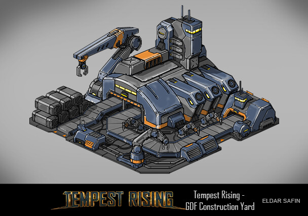 ArtStation - Tempest Rising - GDF Construction Yard